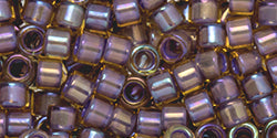 cc926 - AIKO Toho Beads 11/0 tube Opaque Lavender Lt Topaz
